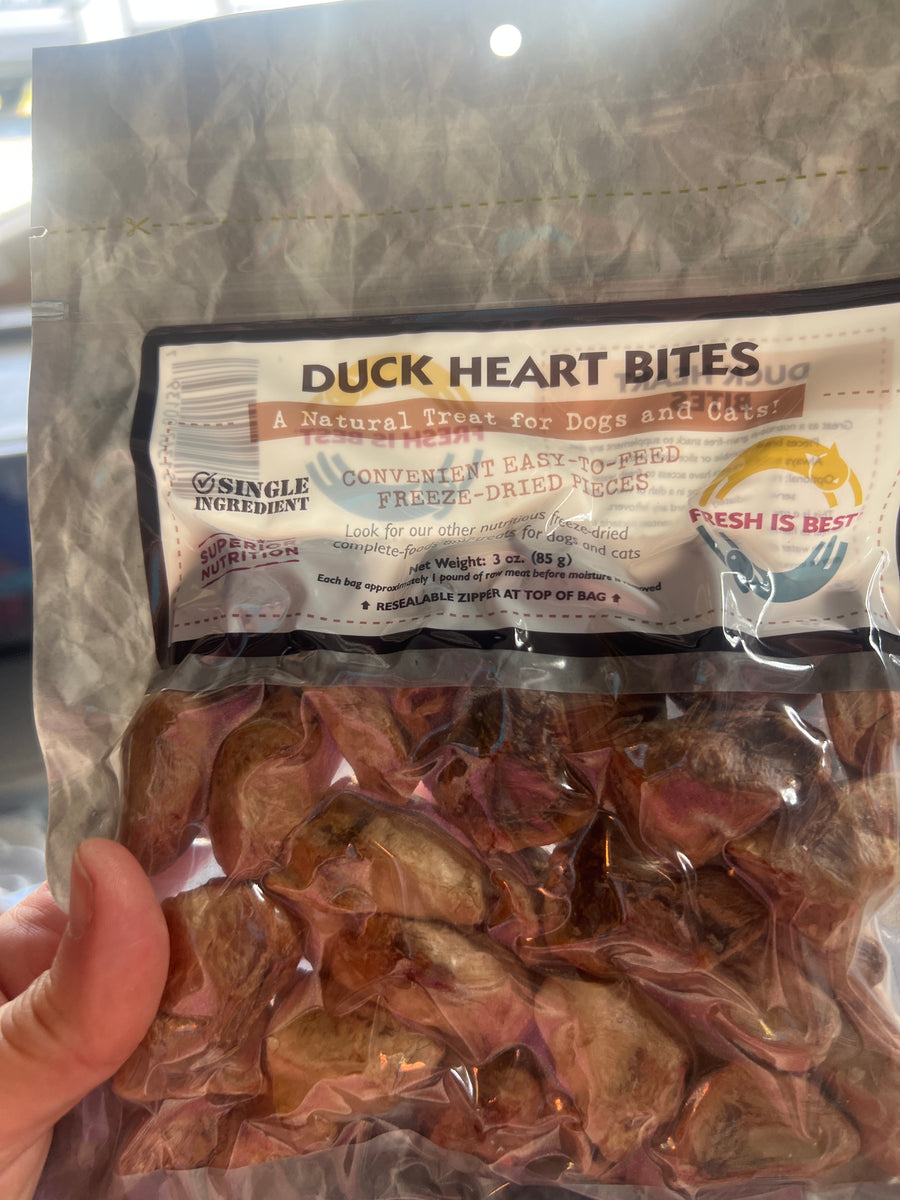 Freeze dried, Duck hearts – Wild at Heart Pet Company