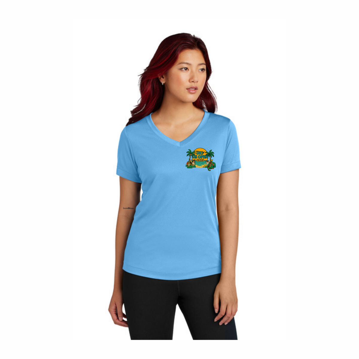 Ladies V-Neck UKI US OPEN 2025 – Wild at Heart Pet Company