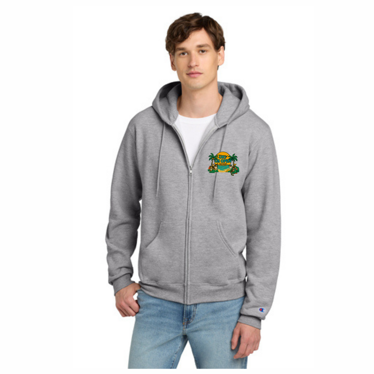Champion Full-Zip Hoodie UKI US OPEN 2025 – Wild at Heart Pet Company